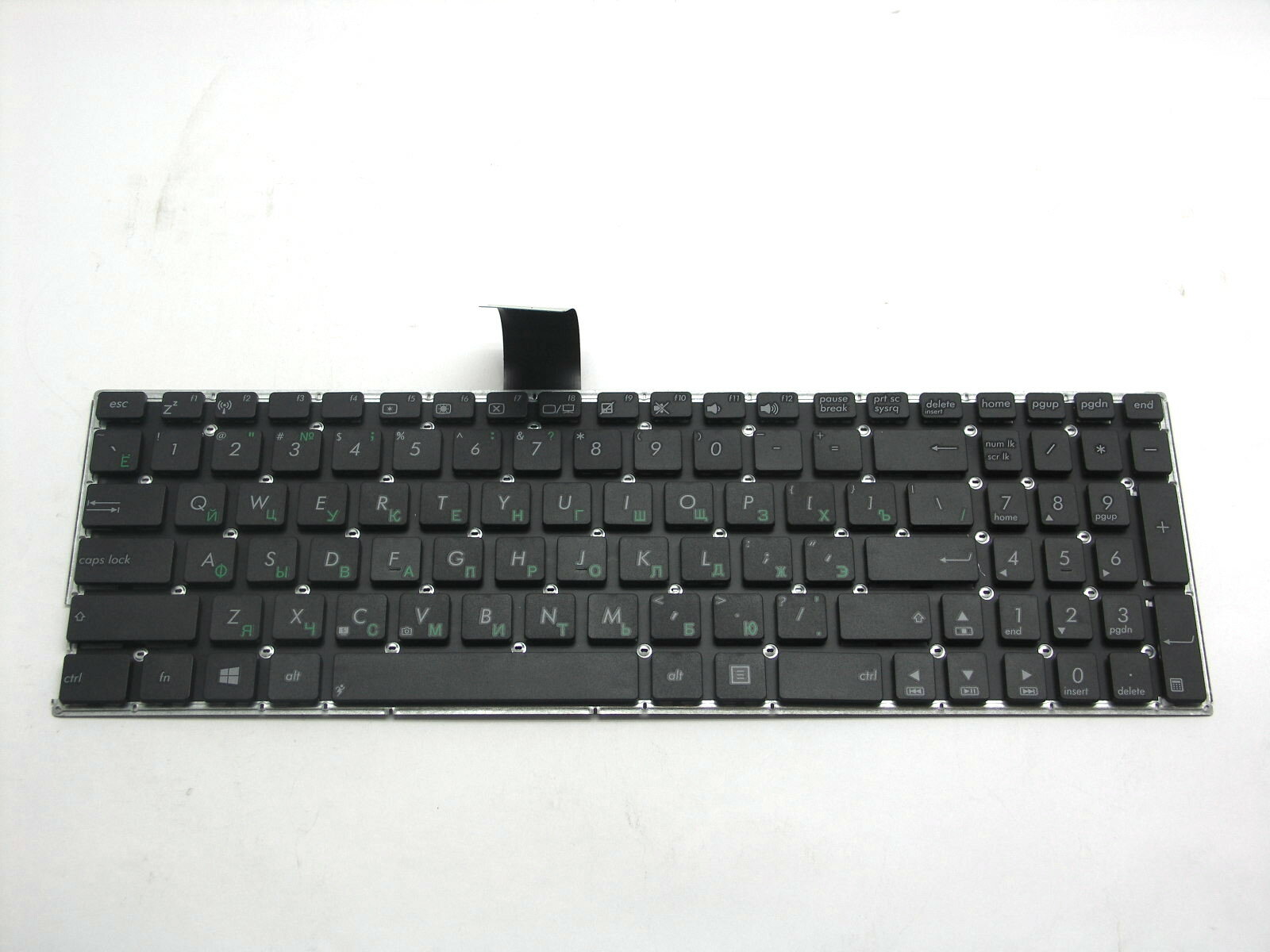 Клавиатура для Asus A56C, A56CA, A56CB, A56CM, K56C, K56CA, 501EI, X501XE, X501XI, нет креплей под винты, Черн, KBD-AS-40