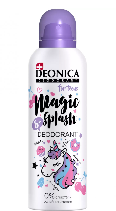 Детский дезодорант для девочек Деоника for teens Magic splash, 125 мл