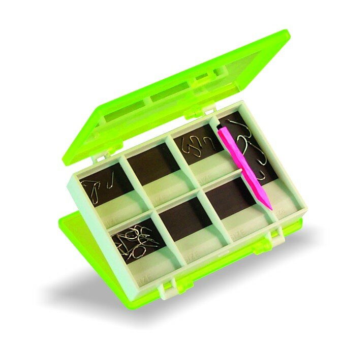 Коробка магнитная двойная для крючков Stonfo Baby Magnetic Box 13 отд. 85x57x16 мм.