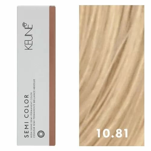 KEUNE SEMI COLOR # 10.81, 60ml - краска для волос Супер светлый блондин бариста
