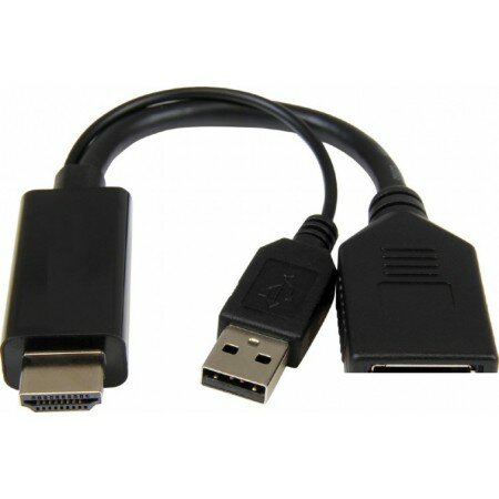 Кабель Cablexpert A-HDMIM-DPF-01 HDMI - DisplayPort (0.1 м, черный)