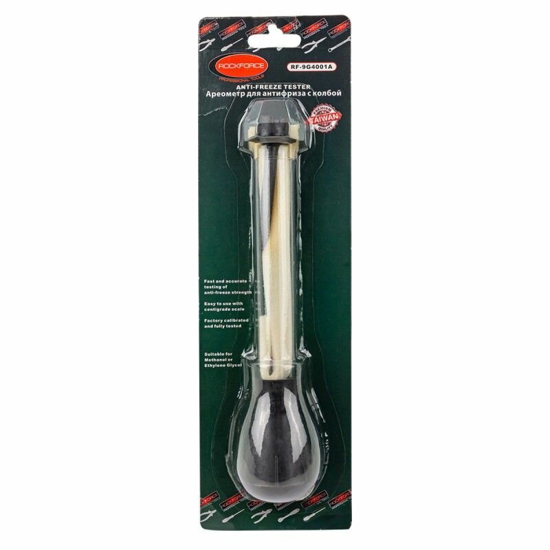 Ареометр для антифриза с колбой, в блистере ROCKFORCE
