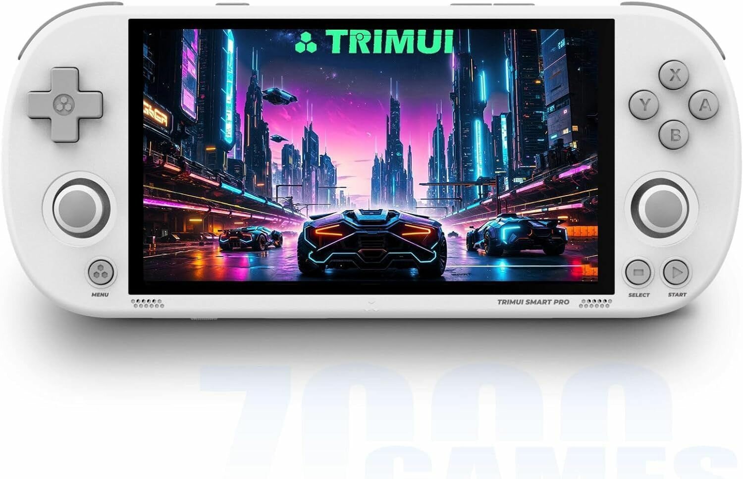 Портативная игровая консоль Trimui Smart Pro с диагональю экрана 4,96 дюйма, системой Linux, процессором 133 P, поддержкой SD-карты 64G, многопользовательской онлайн-битвой по Wi-Fi (серая)