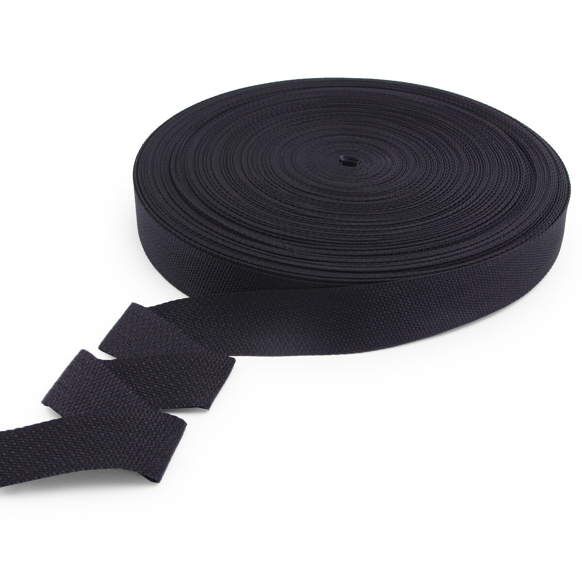 Стропа ременная 30 мм 50 м, 20,5 г/м, полиэстер, Айрис (005 черный)