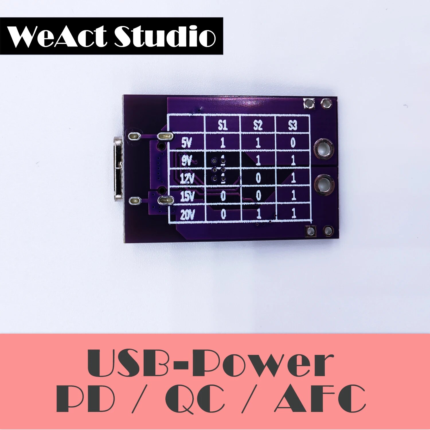 WeAct Studio Type-C DC модуль питания, Цвет: 1PCS — фото 1