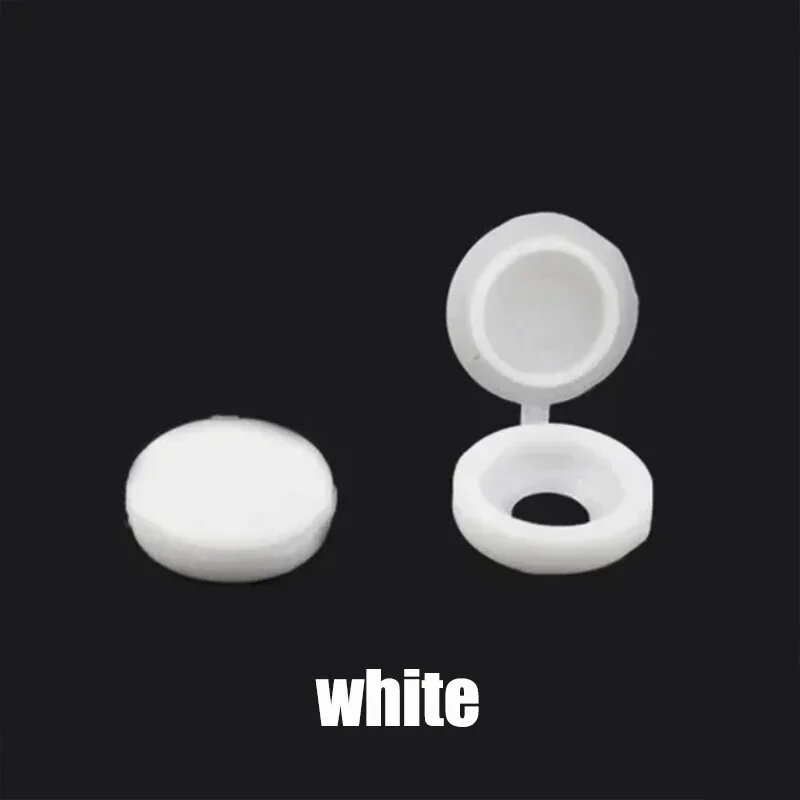 Пластиковые колпачки для винтов, White, 10pcs