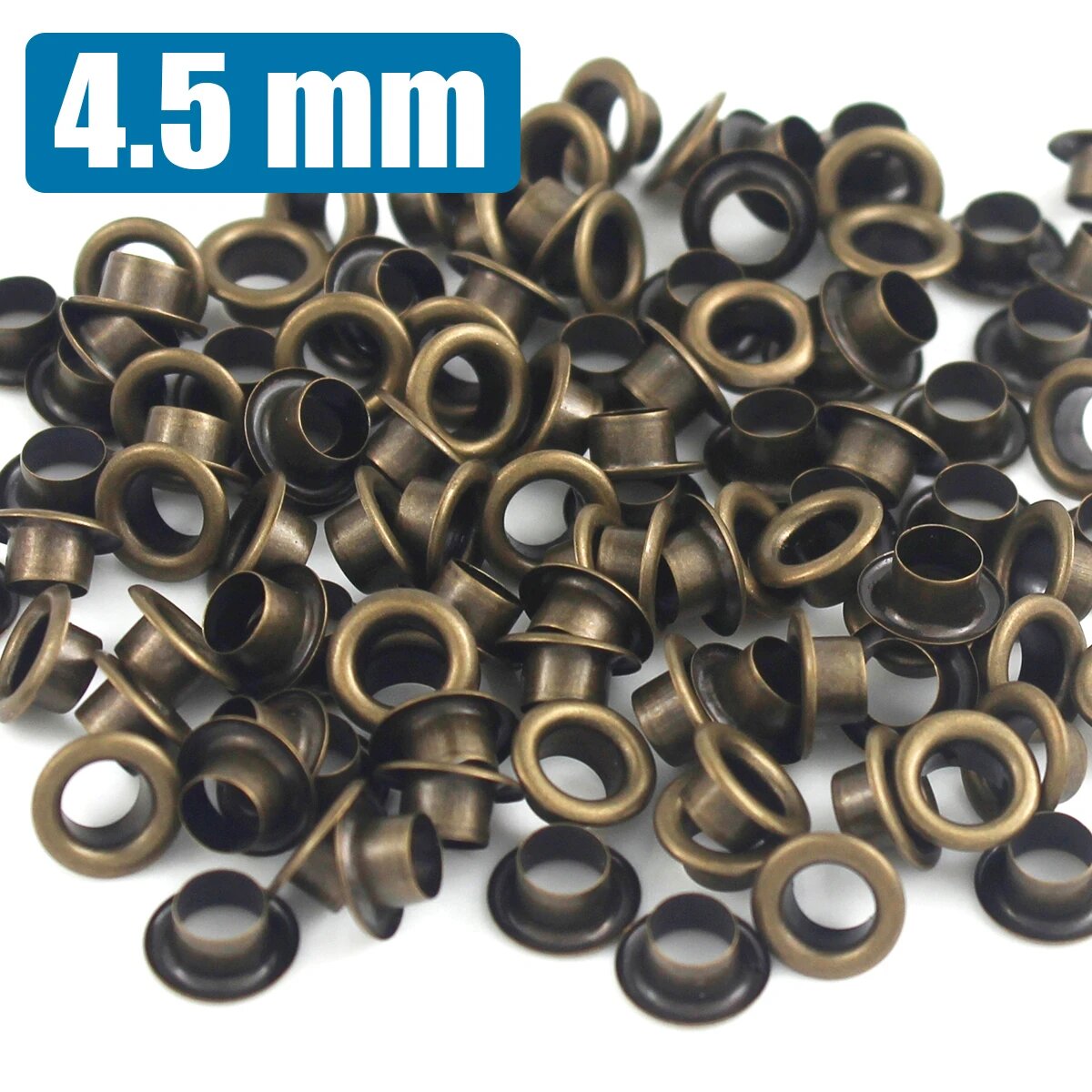 CLOXY Латунные люверсы 4 мм 100 комплектов 4.5mm Bronze