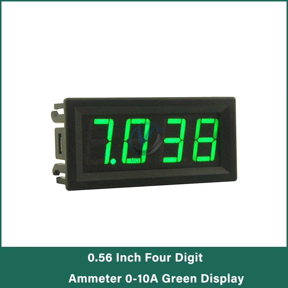 Цифровой вольтметр амперметр Voktta 0-100В 0-10А green Ammeter