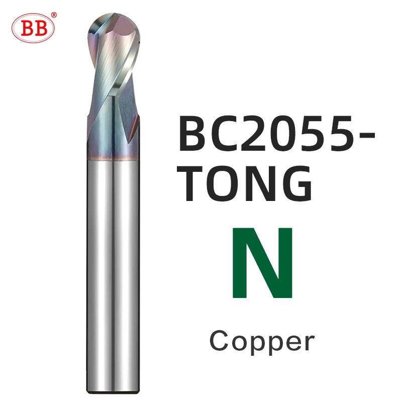 BB шаровая концевая фреза R0.5-R10 BC2055 BC-Tong, R1xD4x4x50