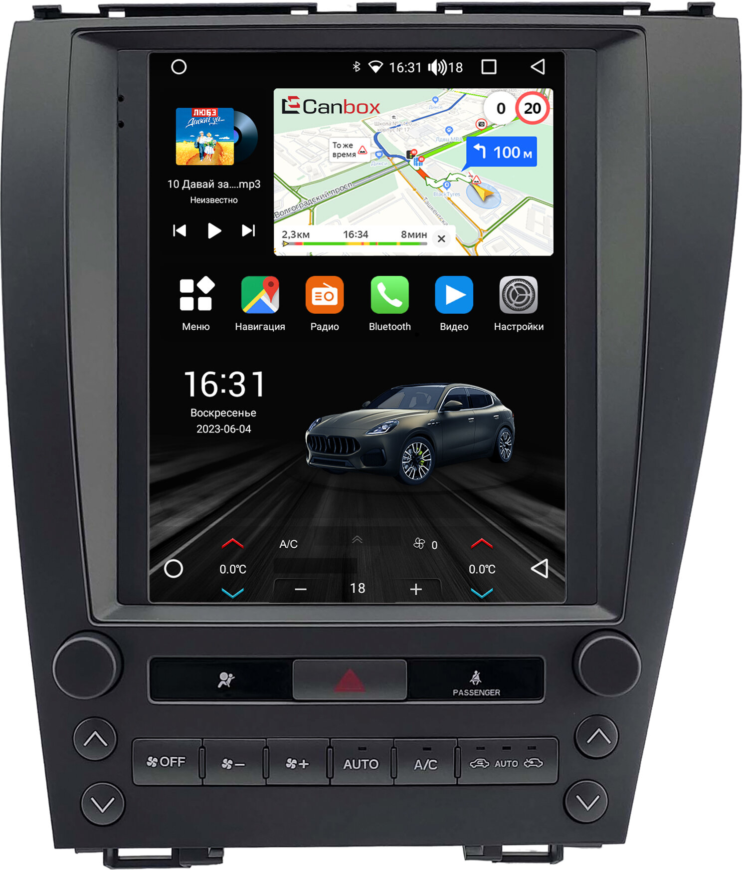 Штатная магнитола Lexus ES 5 2006-2012 (can BSJ) Canbox M-Line (Tesla) 9.7" 4/64 5622-1312-256 Android 10 (4G-SIM, DSP, QLed)