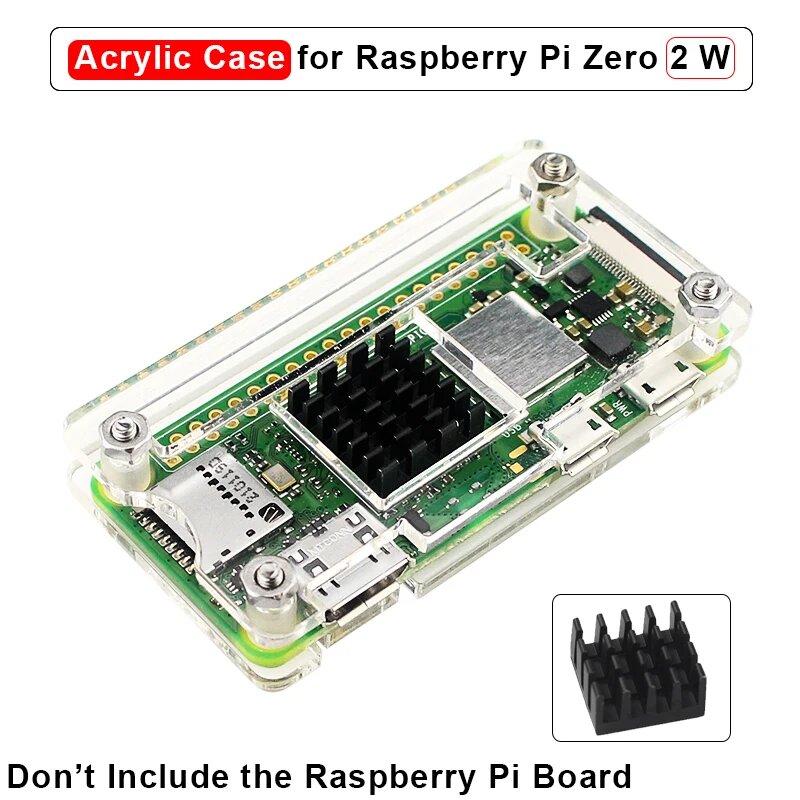 Акриловый чехол Caturda для Raspberry Pi Zero 2 W — фото 1