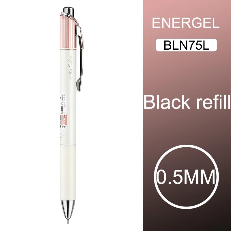 Гелевая ручка Pentel Energel Clena BLN75L 0,5 мм black refill