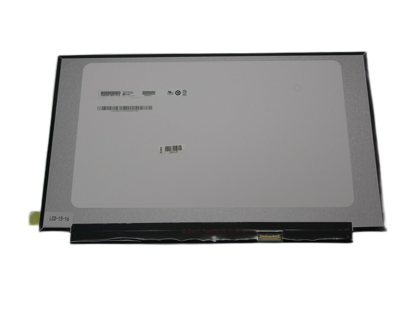 Матрица для ноутбука 15,6" 30pin SLIM 1920x1080 Matte, B156HAN02.1, 345х222х3,5, IPS без креплений, LCD-15-16