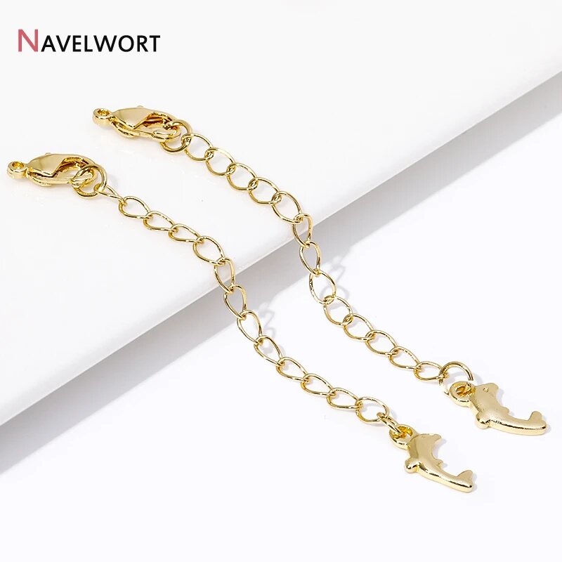 Золотая цепочка-удлинитель NAVELWORT 14K gold plated
