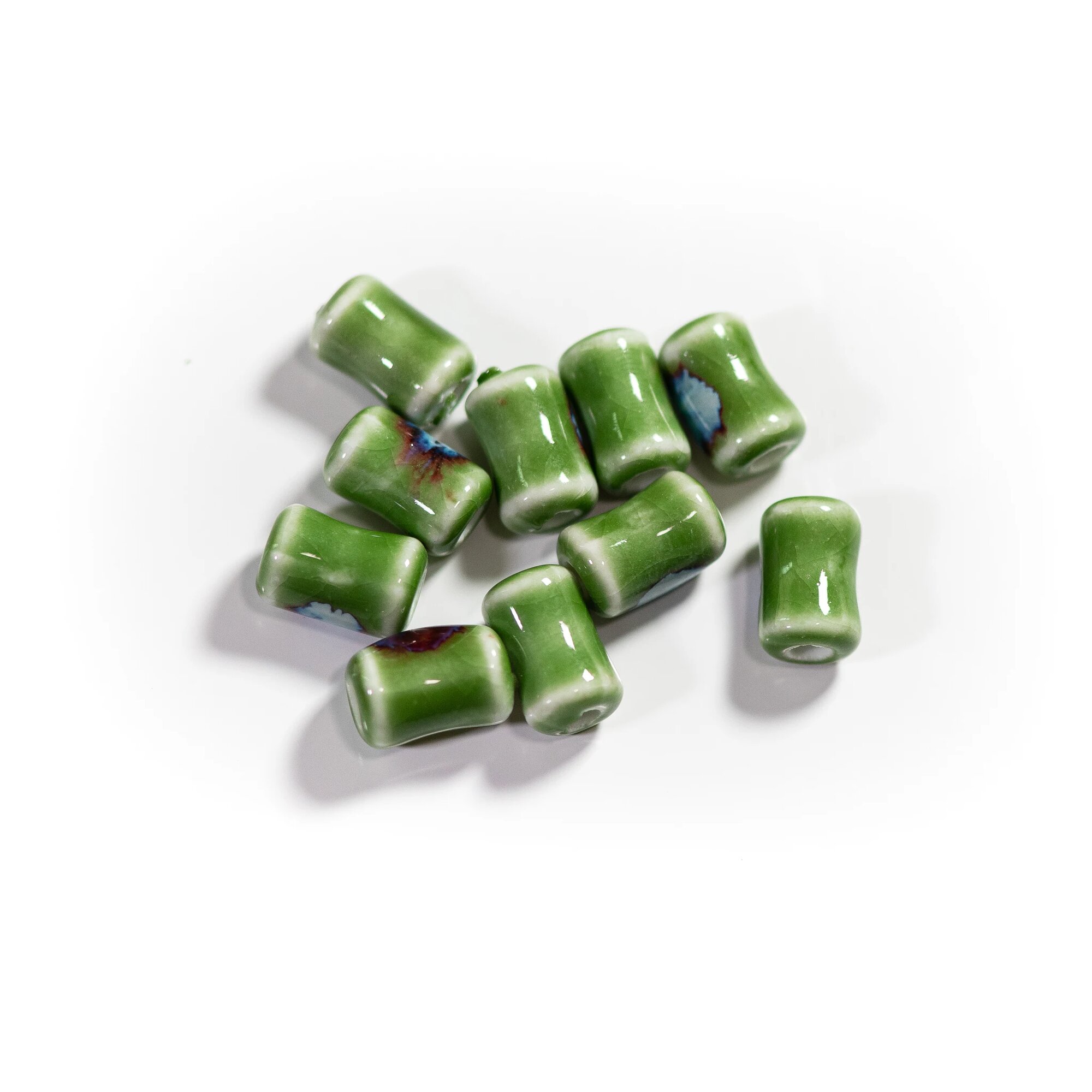 10 шт, разноцветные керамические бусины из бамбука Midofare 12х8 мм 10pcsp-12mm-TCZ809A