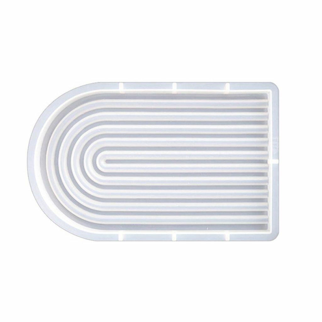 Арка Дверной поднос Подставка для каботажного судна Смоляная форма ручной работы Коврик чашки Эпоксидный Домашний орнамент