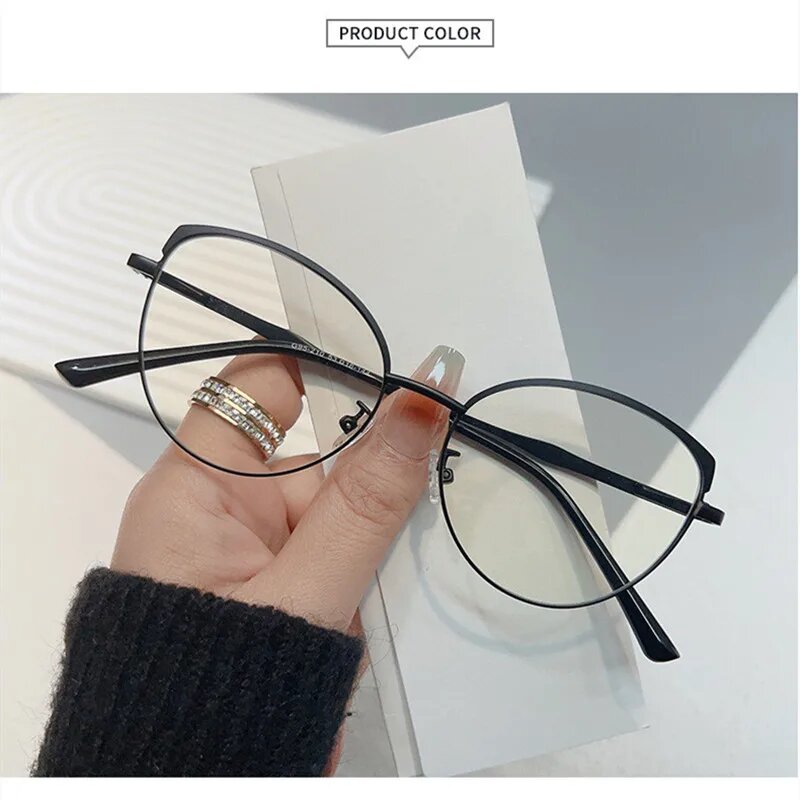 Фотохромные компьютерные очки Design Retro Round Cat Eye