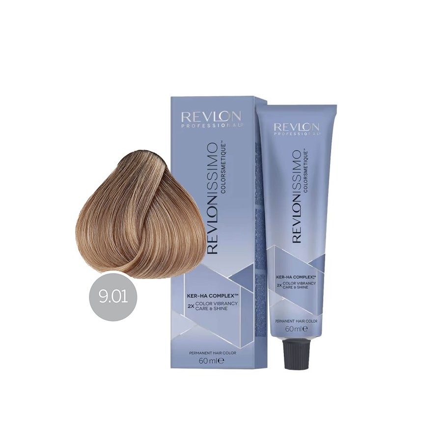 Revlon Professional Revlon Revlonissimo Colorsmetique 9.01 - Перманентная краска для волос очень светлый блонд натурально-пепельный 60 мл
