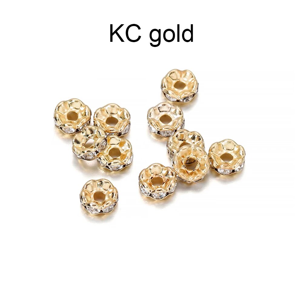 Хрустальные бусины St.Kunkka 4/6/8/10 мм 6mm, KC gold