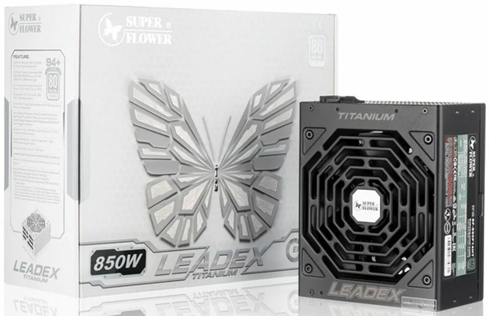 Блок питания SUPER FLOWER Leadex 850W ATX SF-850F14HT TITANIUM, черный