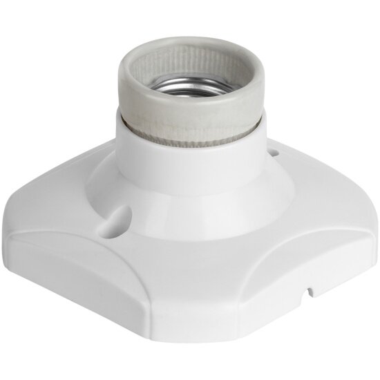 Патрон-основание Duwi E27 белый, 24618 3