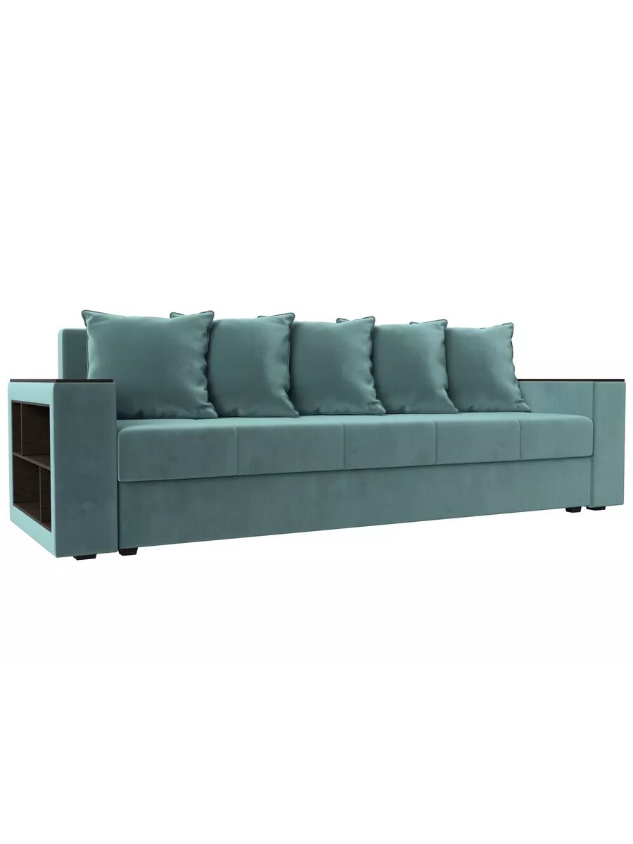 Диван прямой Дубай Лайт полки слева