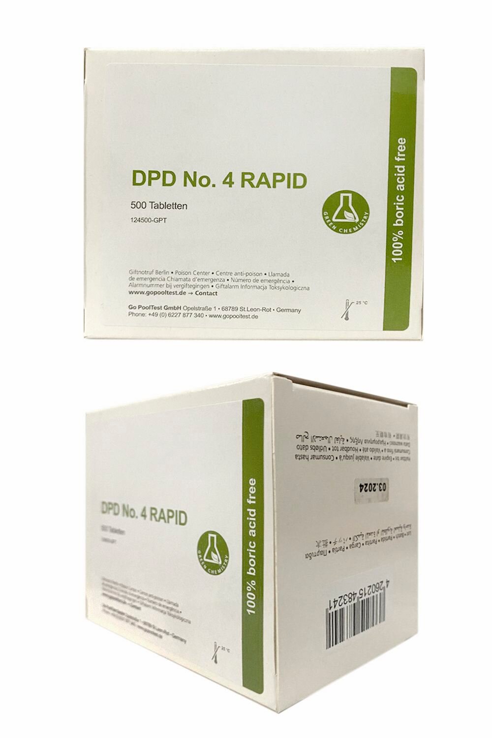 Тестерные таблетки Chemoform DPD 4 Rapid (O2) 3 блистера по 10 таблеток