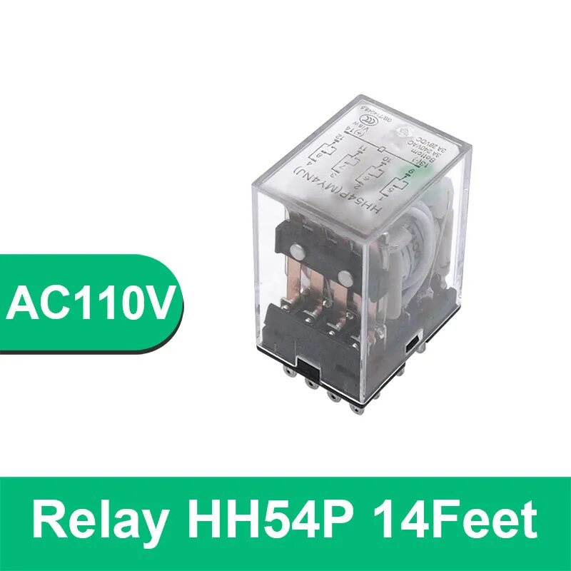 Миниатюрное электромагнитное реле CNMAWAY HH52P HH53P HH54P HH54P AC110V