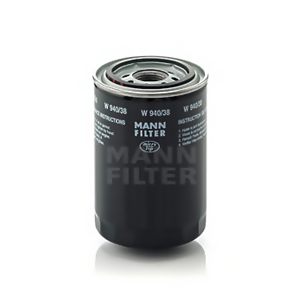 MANN-FILTER W 940/38 (1033356M1 / 180595 / 829528C1) фильтр масл bobcat, case-ih (cnh global), massey-ferguson baumaschinen, tow-motor