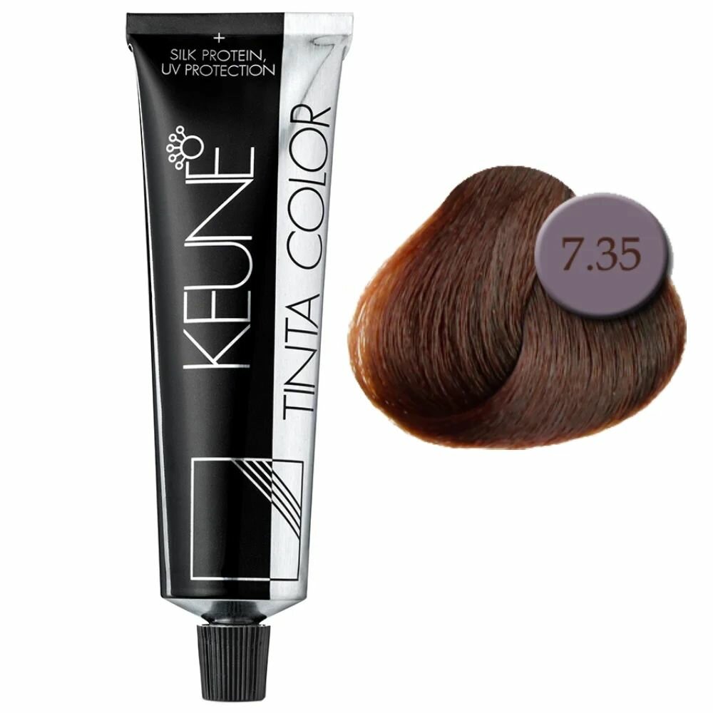 Keune Tinta Color - 7.35 Средний шоколадный блондин Стойкая краска для волос