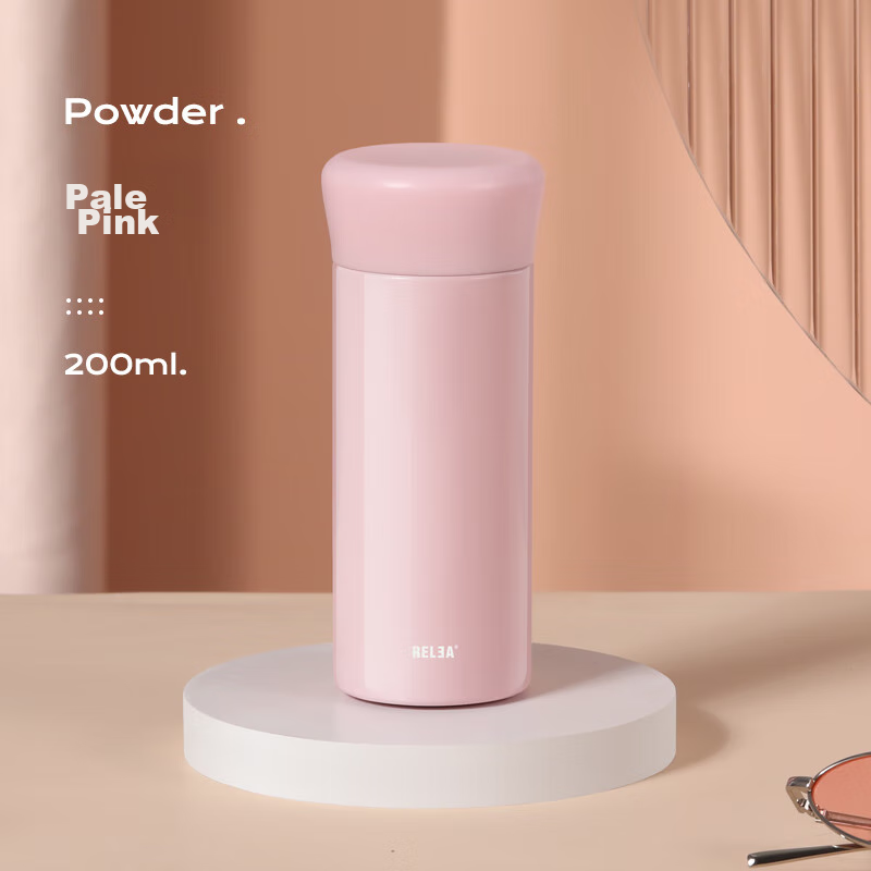 Wusheng Insulated Mug for Women, Mini Portable Cup, Student Personal Cup, 316 Stainless Steel Simple Pocket Water Bottle, Gift