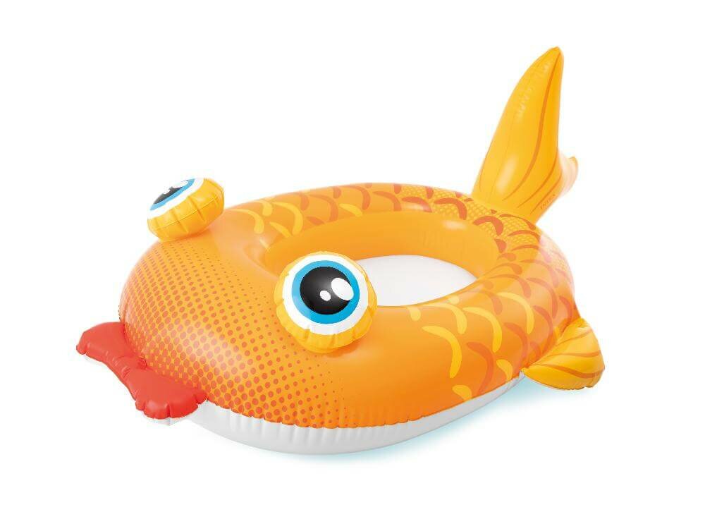 59380 Intex Лодочка надувная 3-6 л, с сидением и со спинкой, до 27 кг, рыбка