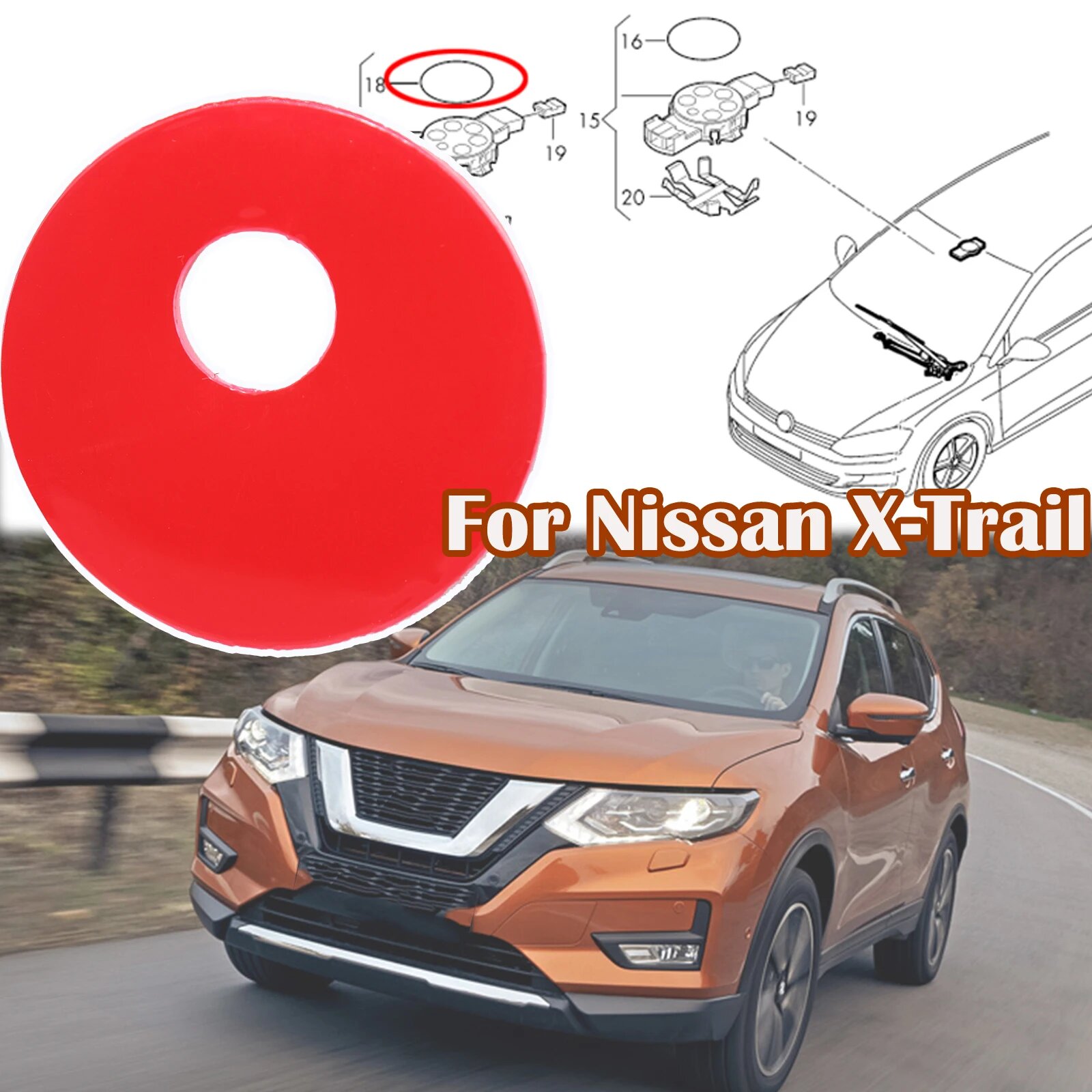 Для Nissan X-Trail T32 Rogue датчик света дождя, гелевая накладка, клейкая пленка, силиконовая наклейка, комплект для ремонта чипа ветрового стекла, фиксирующая лента 14 –