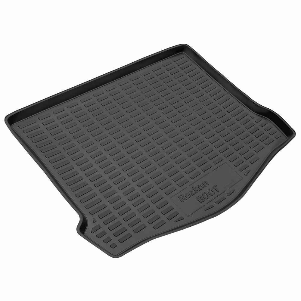 Коврик в багажник пластиковый (черный) для Ford Focus III хэтчбек (2011-2019)/Форд Фокус 3