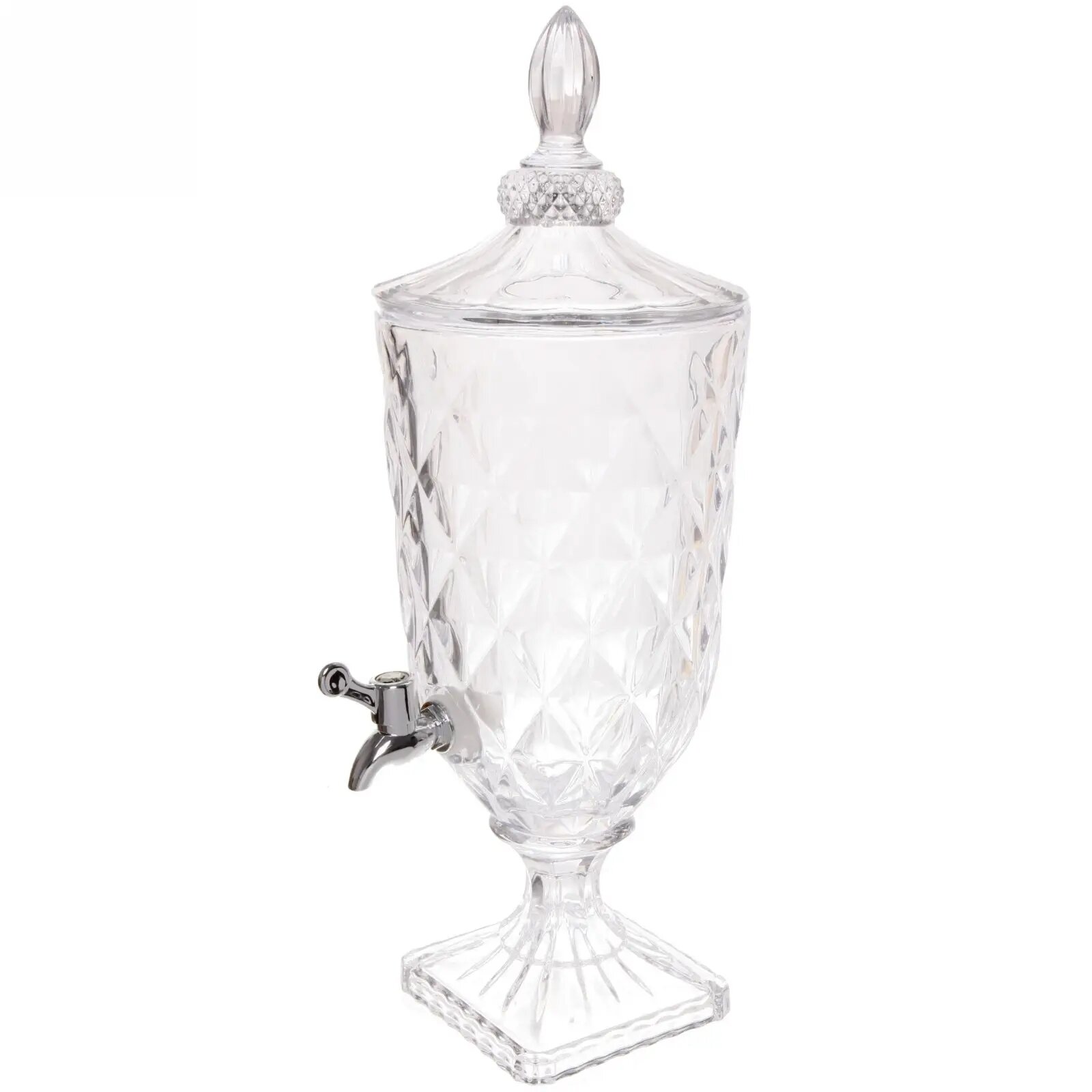 Лимонадница стеклянная 3л с краном «Dolce vita», для напитков, стильный дизайн, удобный разлив