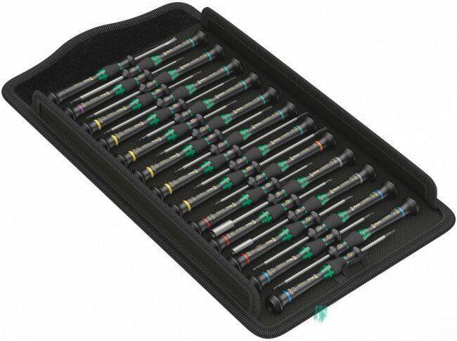 Набор отвёрток прецизионных, 25 пр, PH/TX/IPR/HEX внешний и внутренний/SL/Microstix®Kraftform Micro Big Pack 1 Wera WE-134000