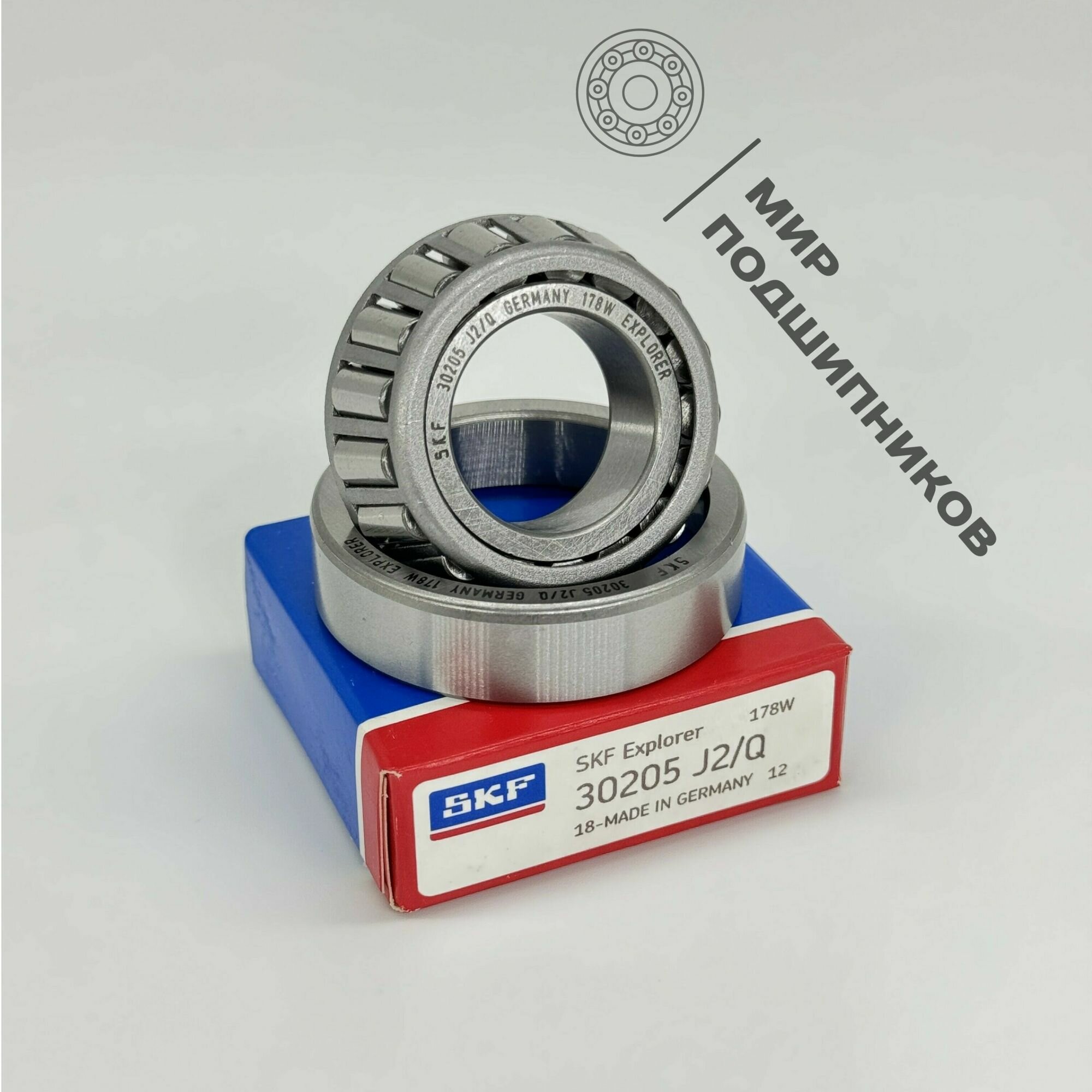 Подшипник SKF 30205 J2/Q 7205 (25x52x16,25) КПП Nissan PF1/PK1, Renault Узлы подвески (Honda, Toyota, Mazda)