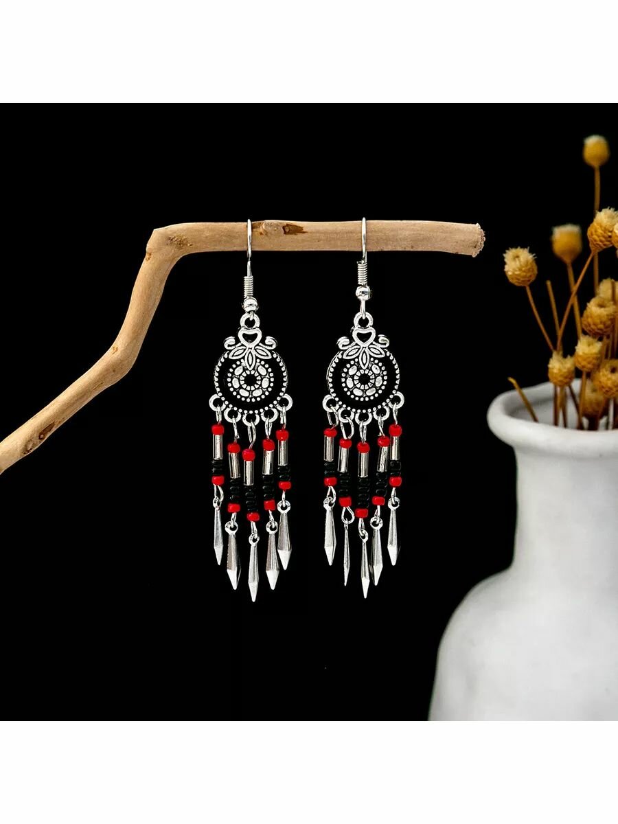Серьги, искусственный камень