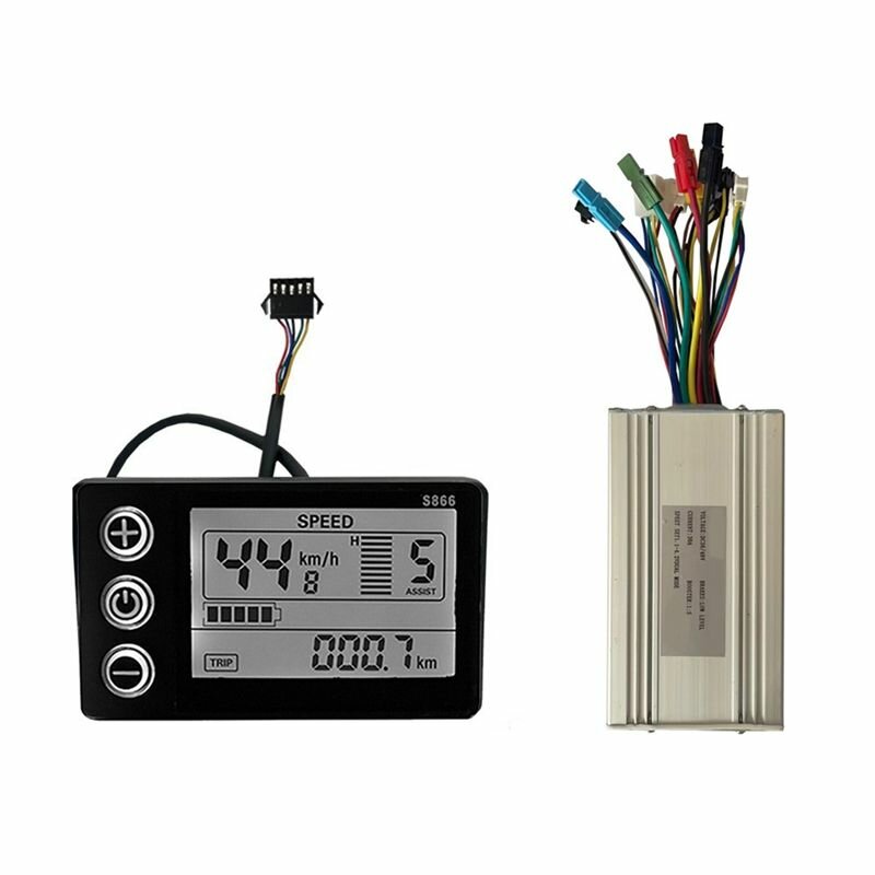 E-Bike Mountain Bike Skateboard Meter LCD Display Controller Jiannuo Small Kit Для 36/48V 1000W