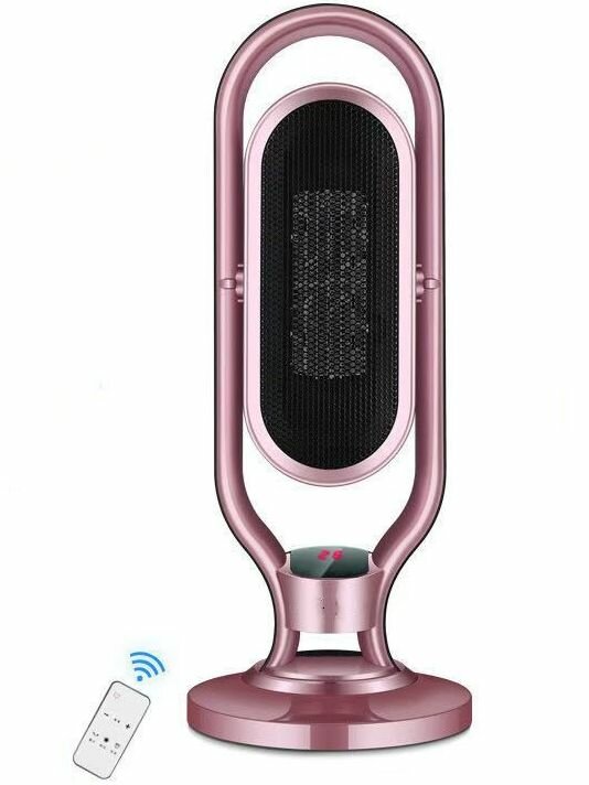 Вертикальная башня вентилятора электрического нагревателя, светло-розовый -jua