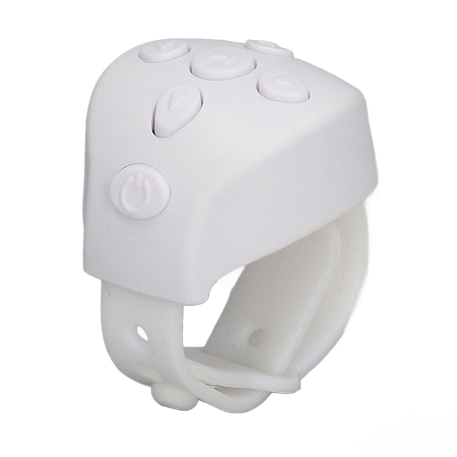 Bluetooth-пульт дистанционного управления с прокруткой, кольцом для перелистывания страниц, кнопкой затвора камеры и кнопкой для селфи для мобильного телефона, белый.