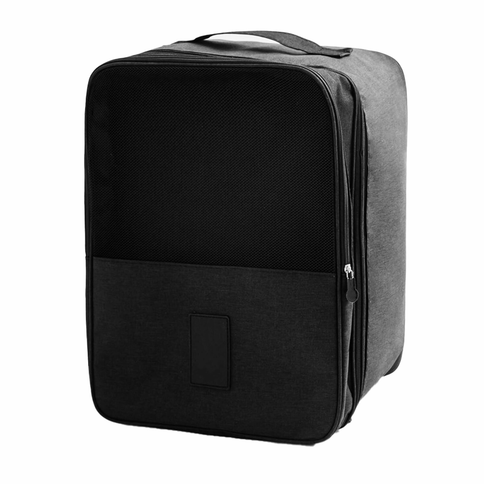 Дорожная сумка для обуви Ткань Оксфорд 3 пары Вместимость Мягкая ручка Чемодан с рукавом Переноска для обуви для хранения Спорт на открытом воздухе Черный