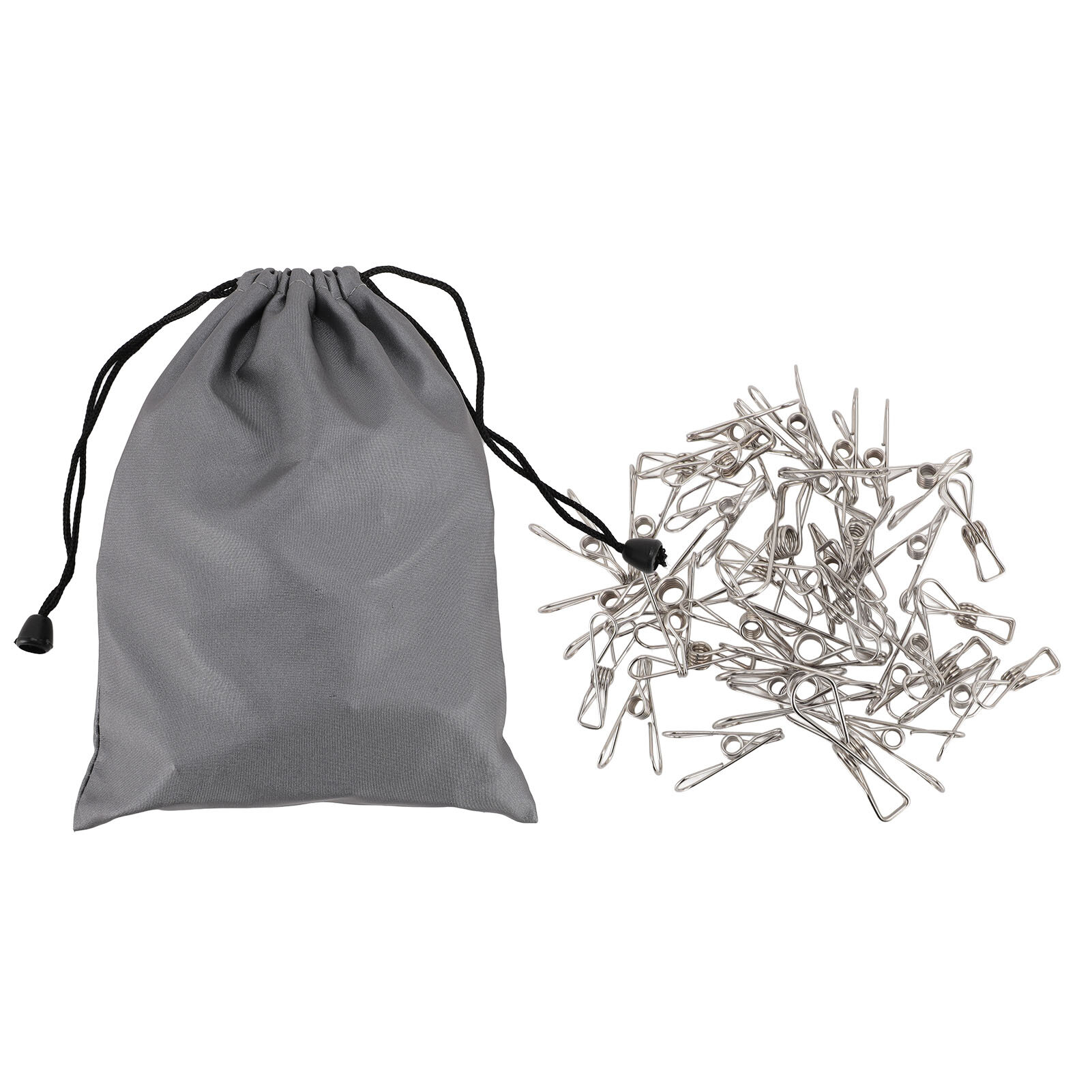 40 шт. прищепок из нержавеющей стали, прочные, высокоэластичные, многоцелевые, металлические зажимы для запечатывания пакетов с едой и белья