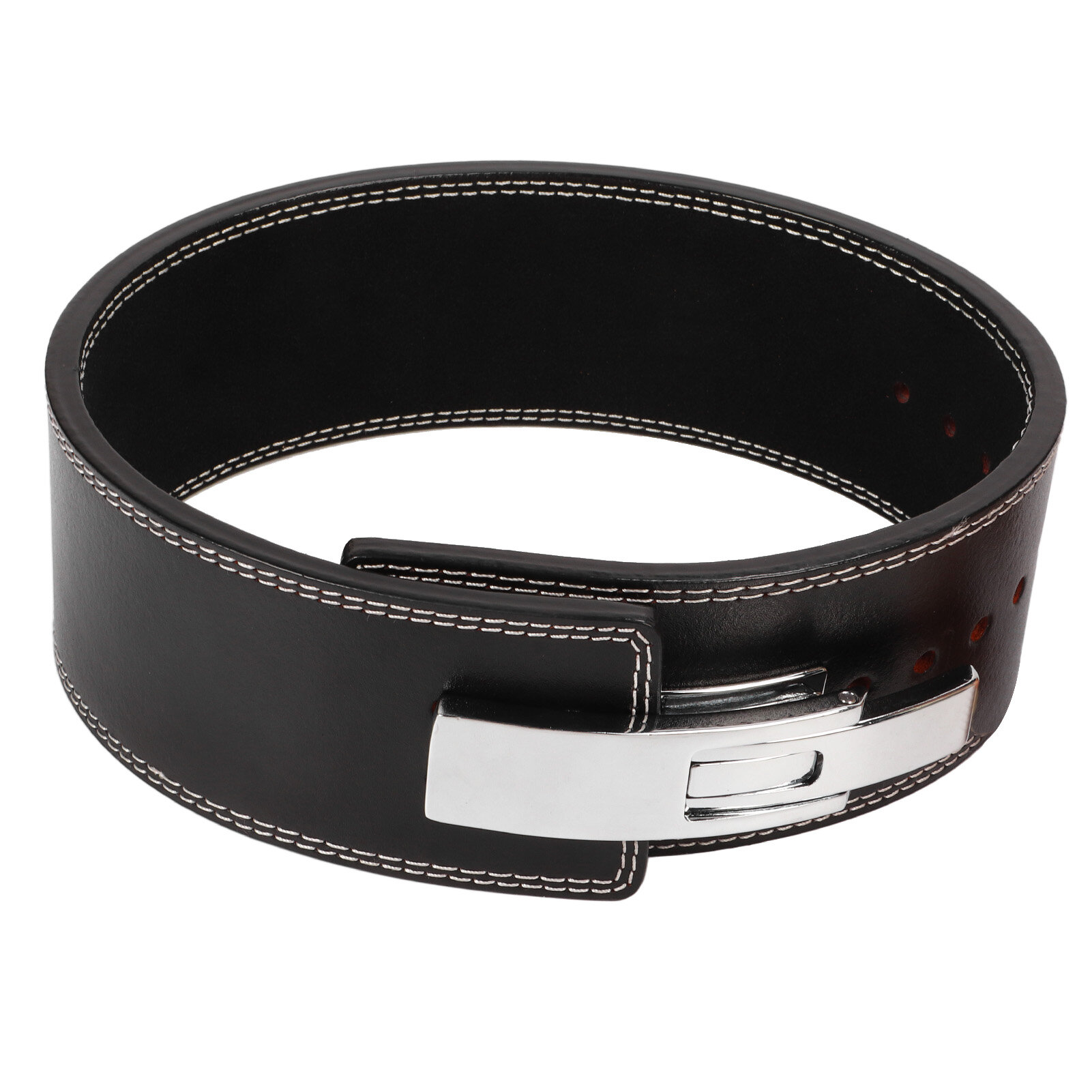 Пояс для пауэрлифтинга и бодибилдинга, кожаный, для поддержки поясницы, силовой тренировки, черный, спортивная защитная экипировка.