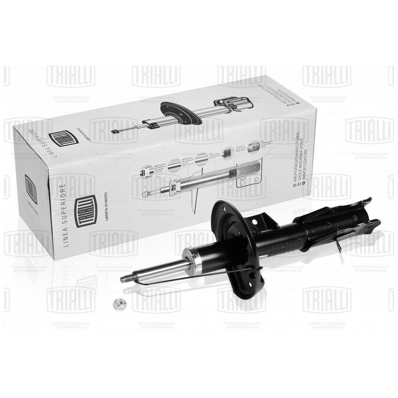 Trialli амортизатор стойка для автомобилей перед. лев. газ. ag01164