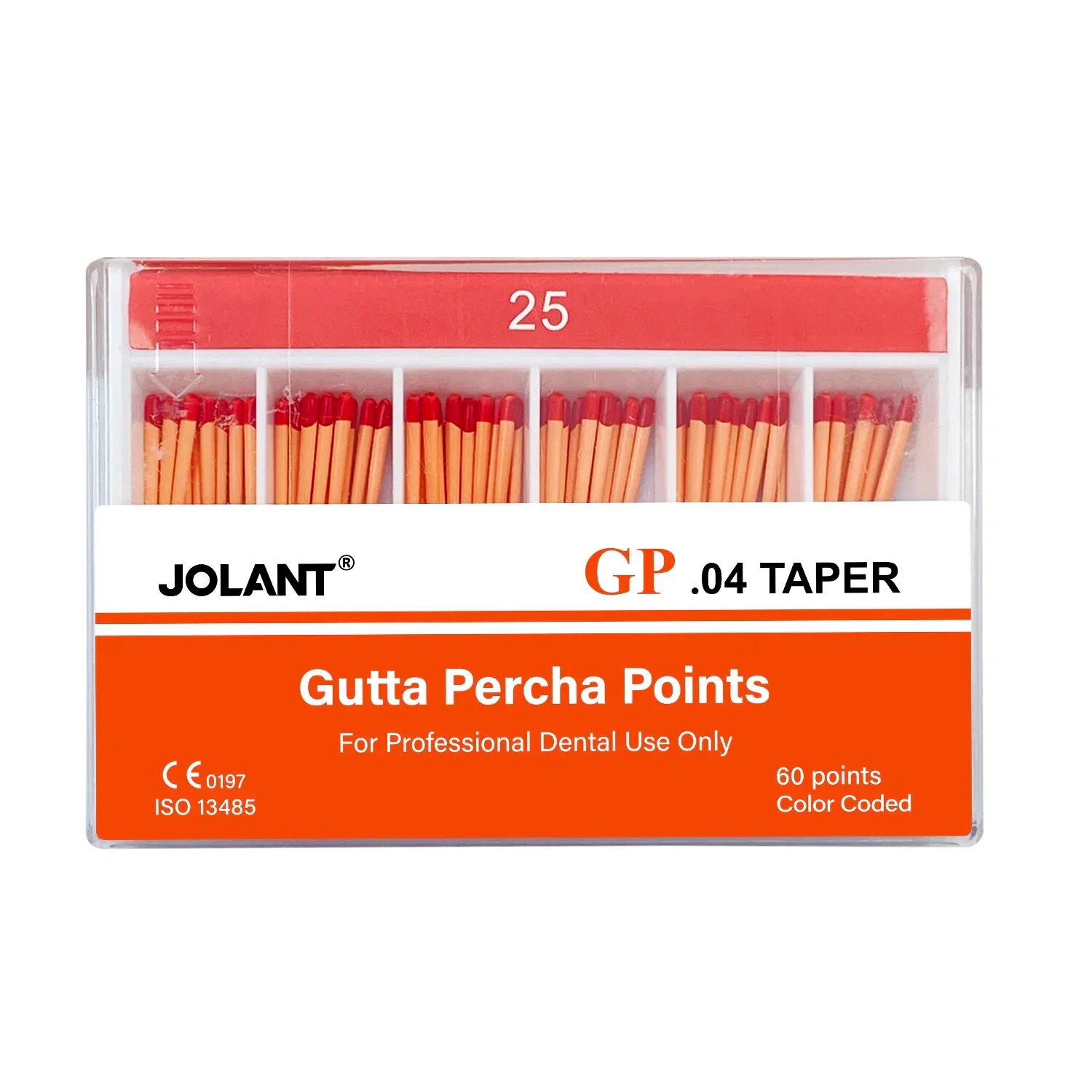 Стоматологические точки гуттаперчи JOLANT GP .04 Taper 25