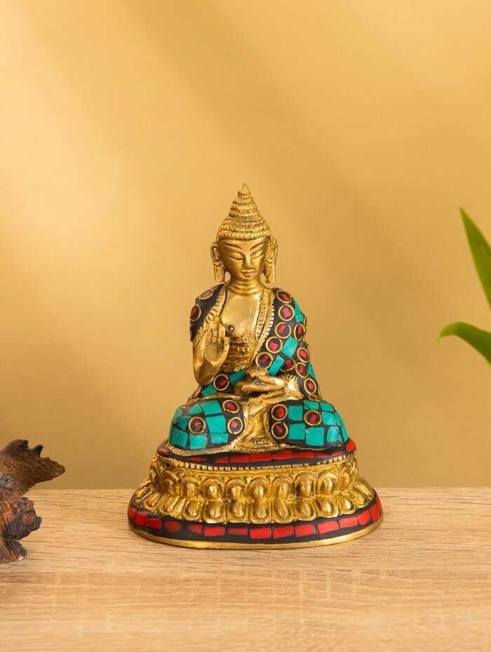 Сувенир "Будда" латунь 8х6х11,5 см