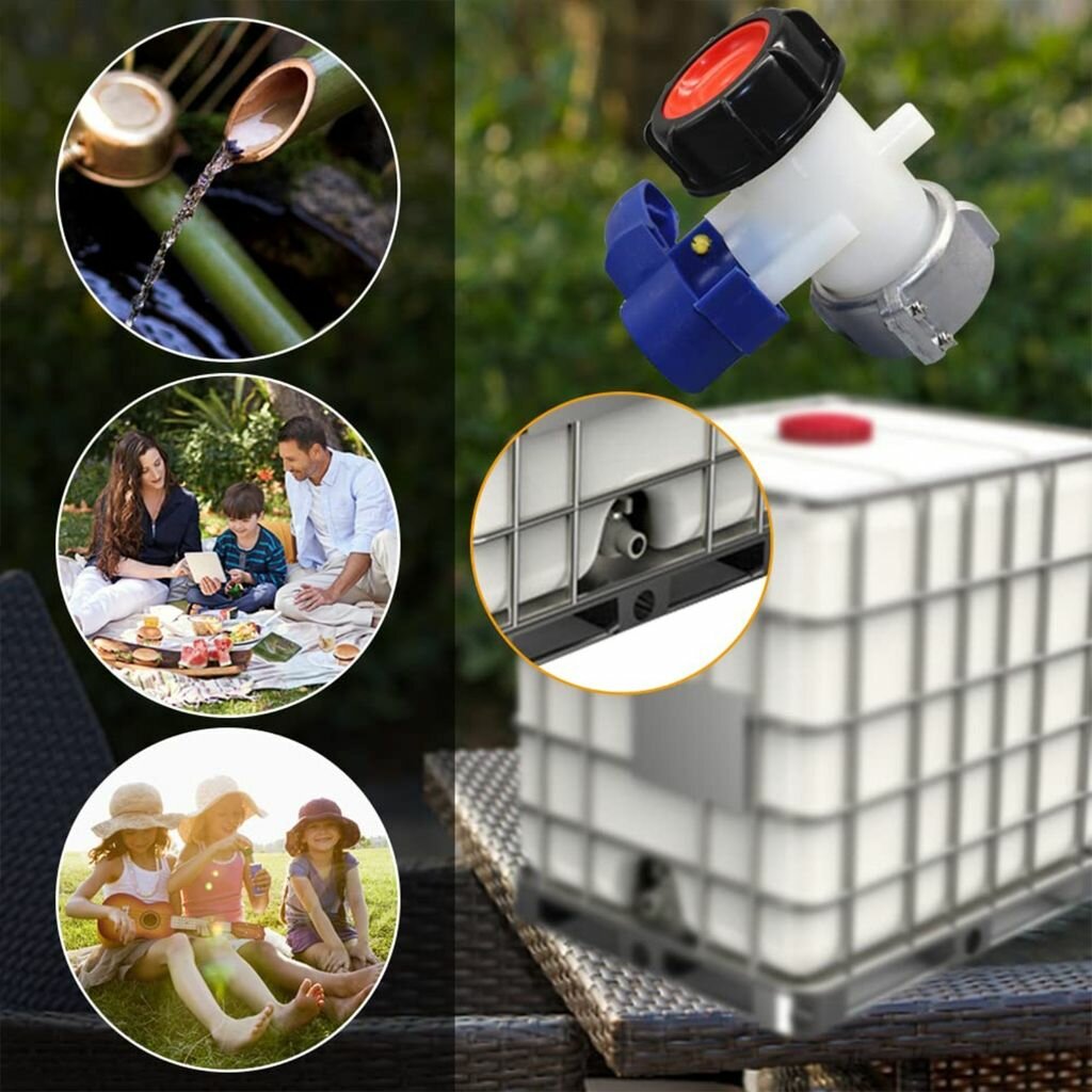 Клапан, Шаровой клапан из алюминиевого сплава DN65 для IBC контейнеров - 80 мм, один