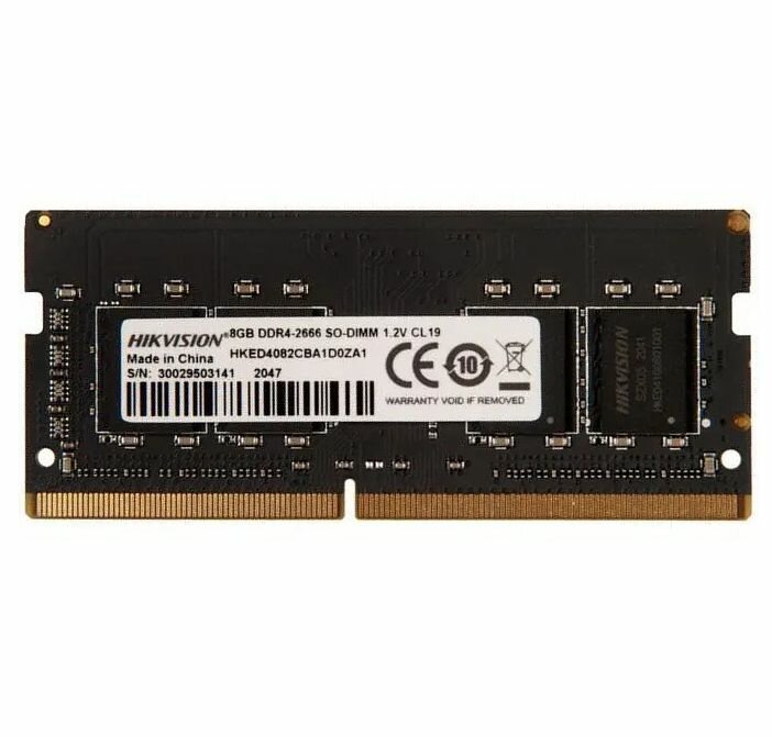 Оперативная память Hikvision (HKED4082CBA1D0ZA1/8G) SO-DIMM DDR4 8 ГБ - 1 шт, 2666 МГц