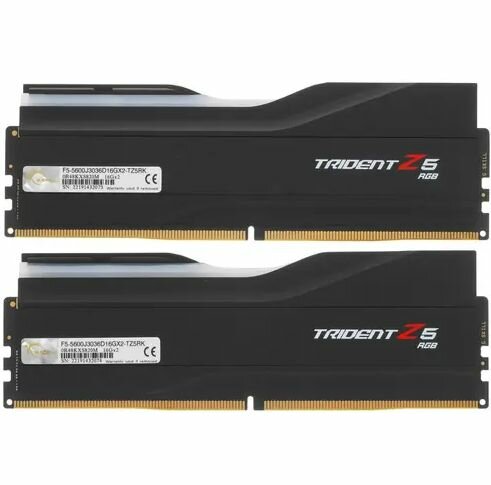 Оперативная память G.Skill Trident Z5 RGB (F5-5600J3036D16GX2-TZ5RK) DIMM DDR5 32 ГБ - 2 шт, 5600 МГц